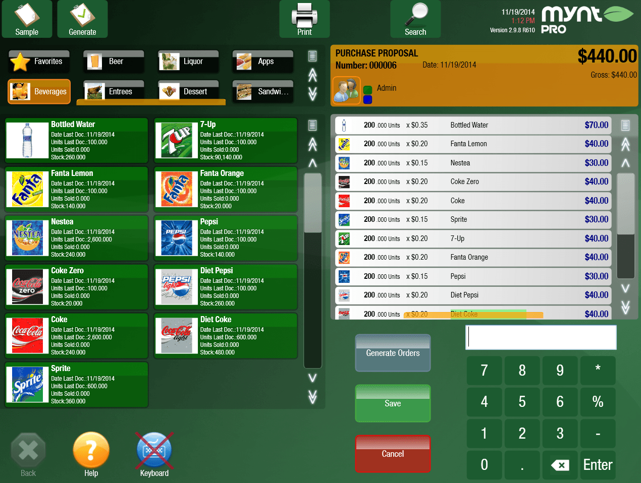 Creating and Using Purchase Orders - Mynt