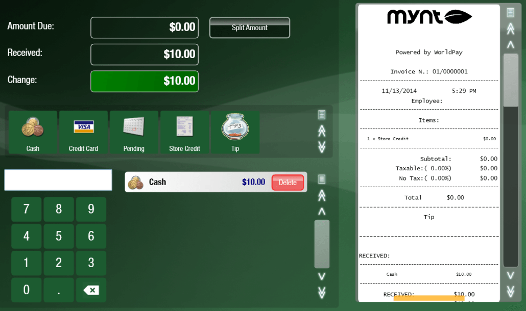 Issuing Store Credit - Mynt